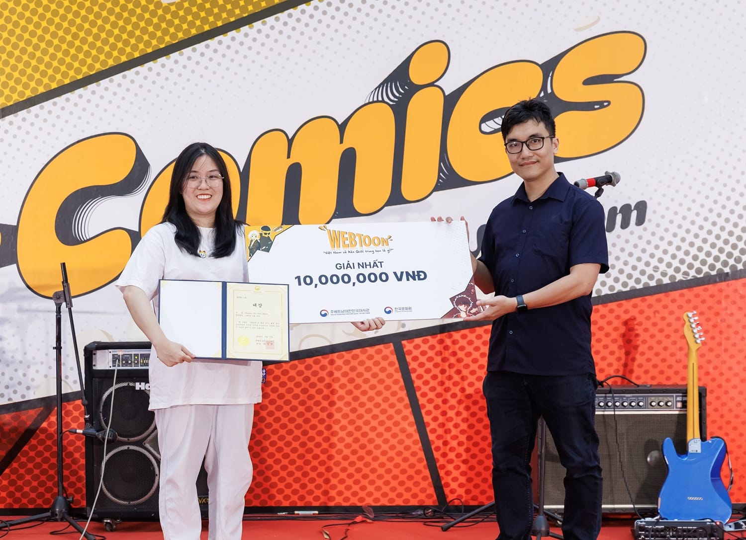 Comicola tham dự lễ trao giải cuộc thi vẽ Webtoon với chủ đề “Việt Nam và Hàn Quốc trong bạn là gì?”